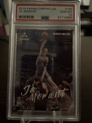 2019 Chronicles Luminance #165 Ja Morant Rookie Card RC PSA 10 Gem "THE ...
