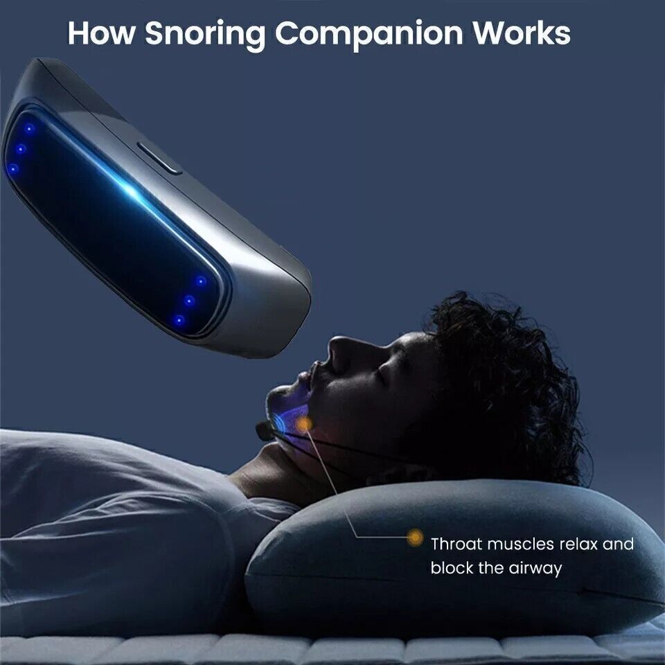Smart Snoring Stopper Sleep Aid Anti Snoring Chin Device Muscle ...