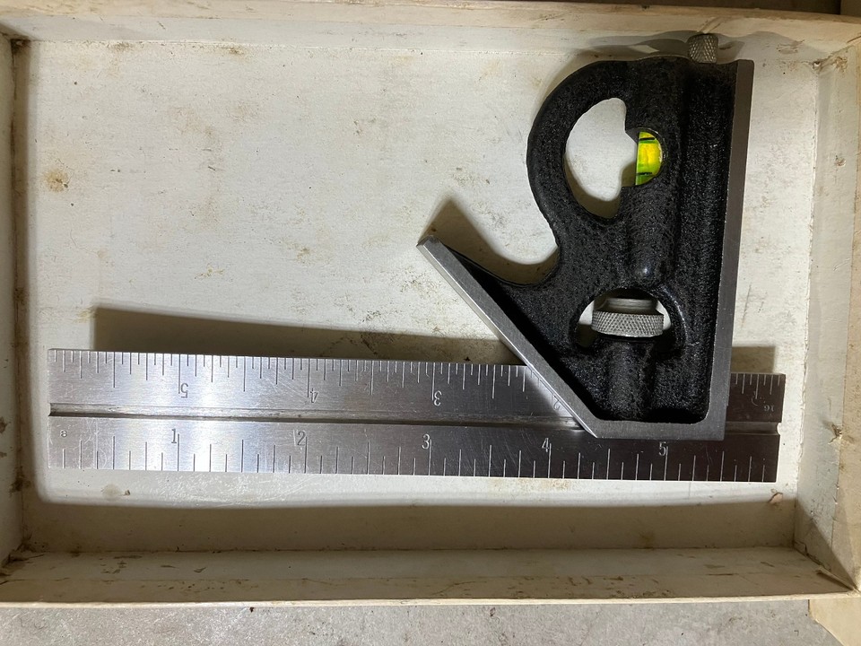 Craftsman 6" Machinist Combination Square # 3869 USA 6" with box ...