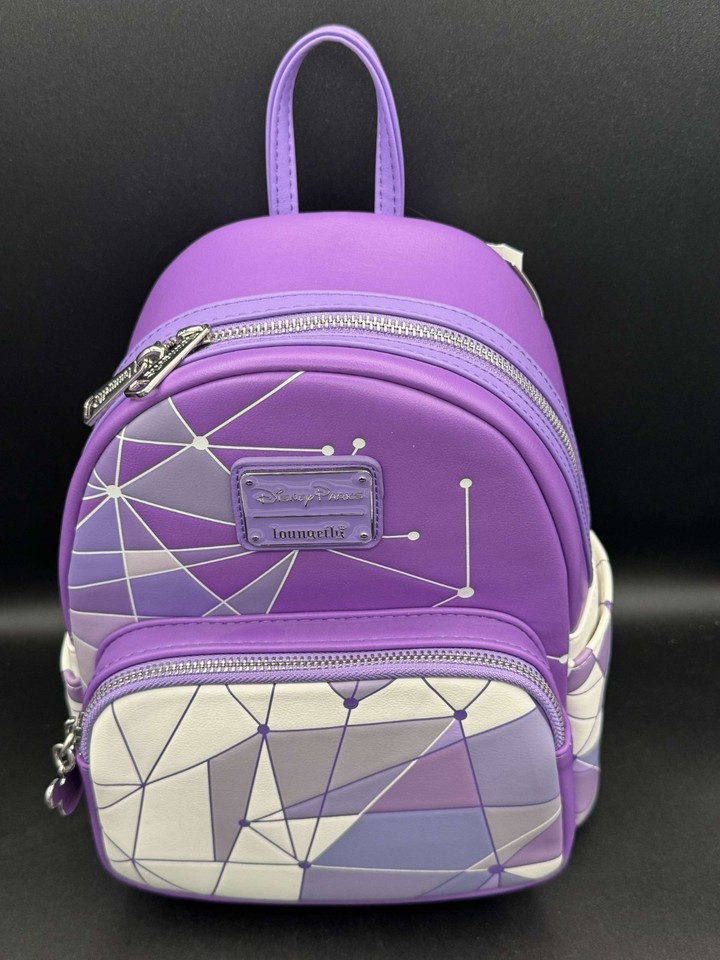 Loungefly Disney Mini Backpack 2021 Magic Kingdom Tomorrowland Purple ...