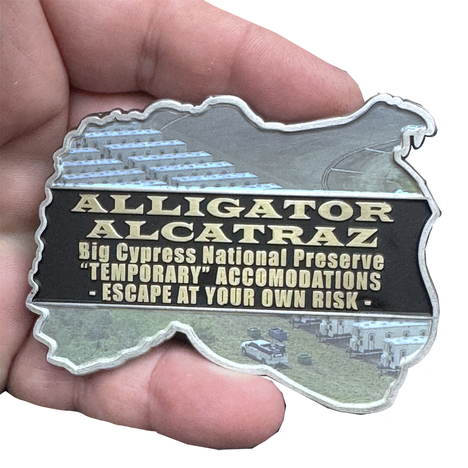 EL19-5 ICE Agent Alligator Alcatraz ICE Agent Challenge Coin Florida ...