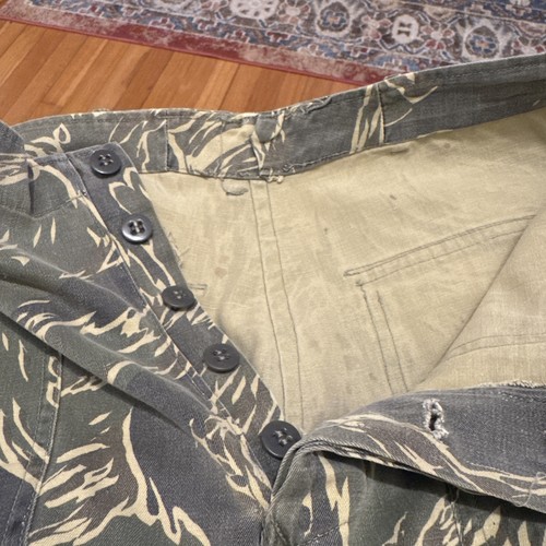 Rare Vietnam War Airborne ARVN Tiger Stripe Camouflage Jacket and ...