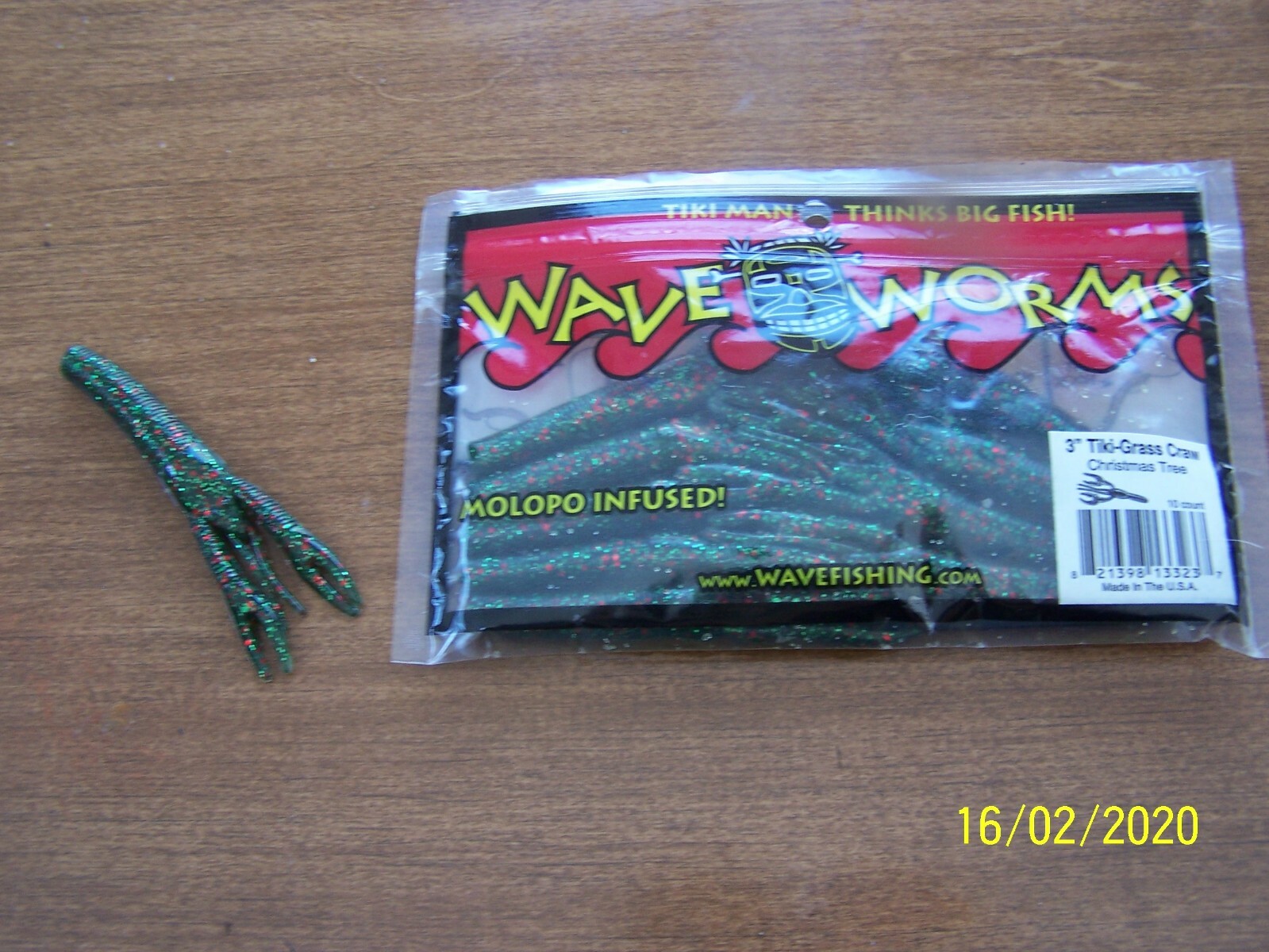 Wave Worms 3" Tikki Grass Craw | eBay