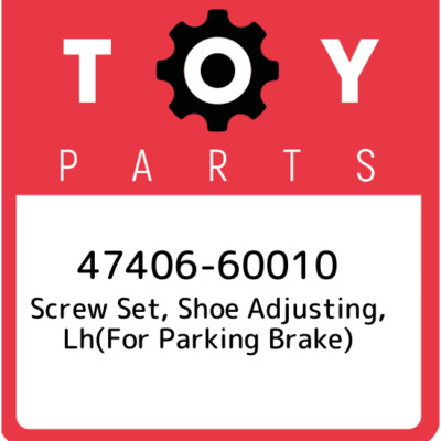 47406-60010 Toyota Screw set, shoe adjusting, lh(for parking brake ...