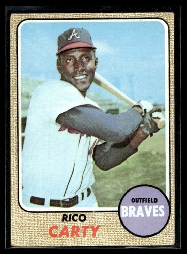 1968 Topps Baseball Card Rico Carty Atlanta Braves #455 EX | eBay