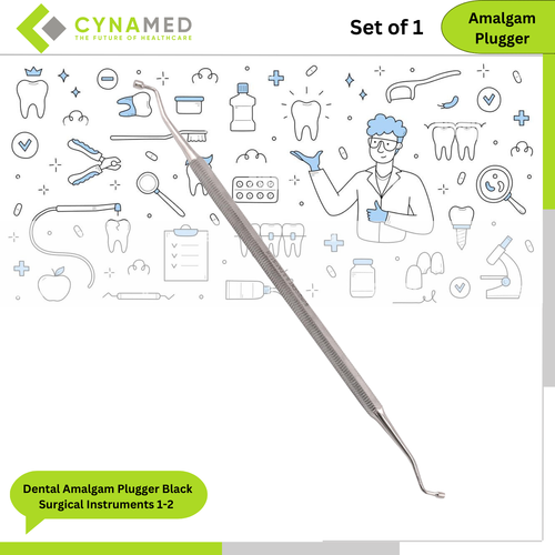 Cynamed Dental Amalgam Plugger Black Surgical Instruments 1-2 Double ...