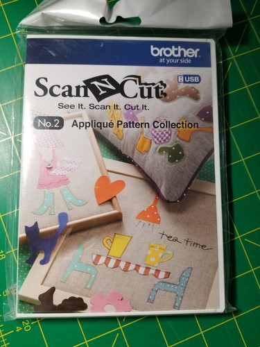 NEW Brother Scan N Cut USB No. 2 Appliqué Pattern Collection ScanNCut ...