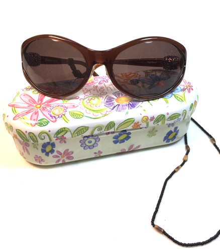 Brighton Ayu Bead Sunglasses, Metal Case And Lanyard | eBay