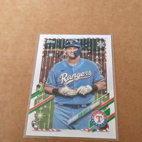 2021 Topps Holiday Sam Huff RC HW53 Texas Rangers Baseball | eBay