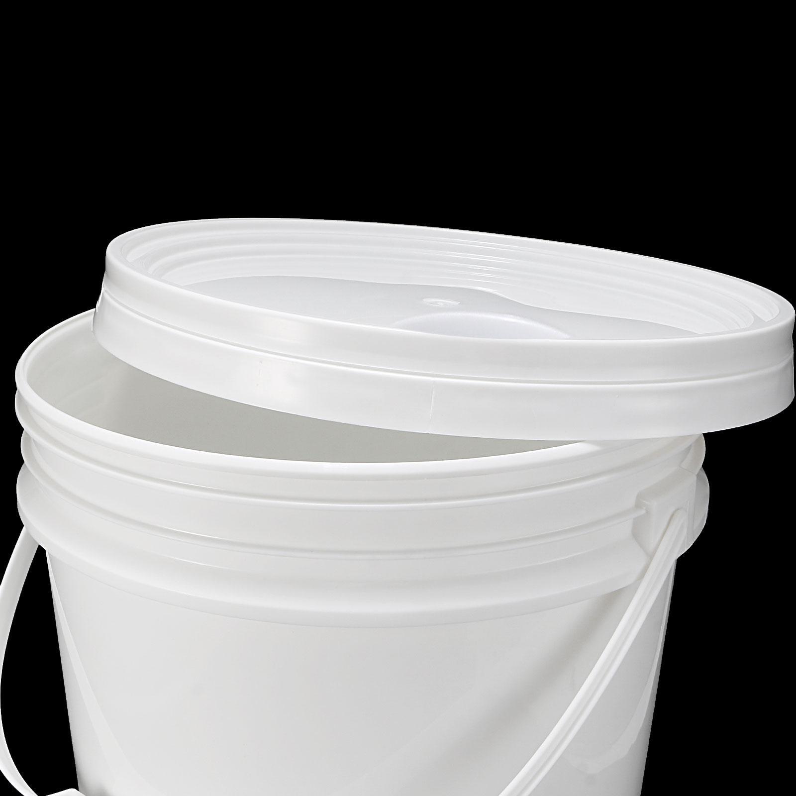 uxcell Plastic Paint Pail Multipurpose Container Paint Can with Lid for ...