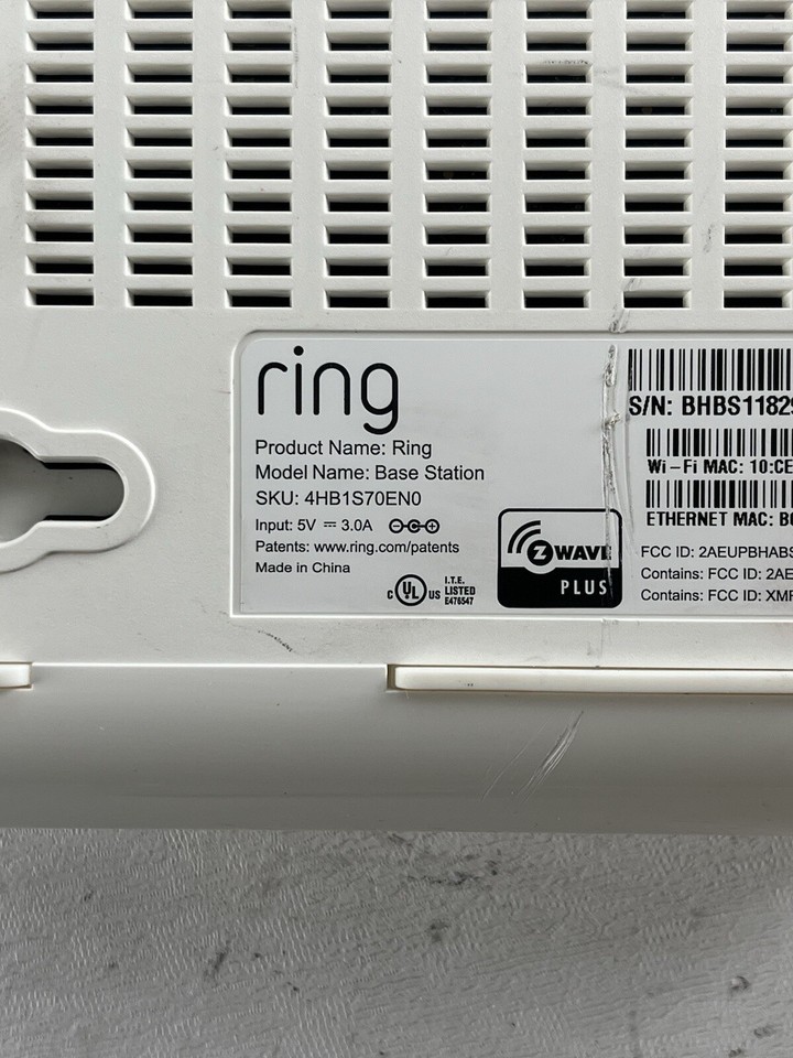 1st Gen Ring Base Station 4HB1S70EN0 & Ring Alarm Keypad 4AK1S7-0EN0 ...