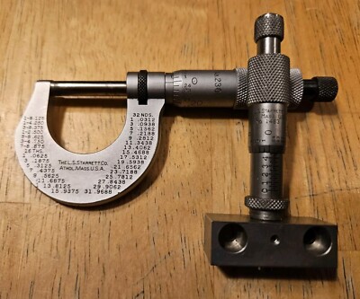 Vintage L.S. Starrett Co. Outside Micrometer No. 230 With Depth No ...