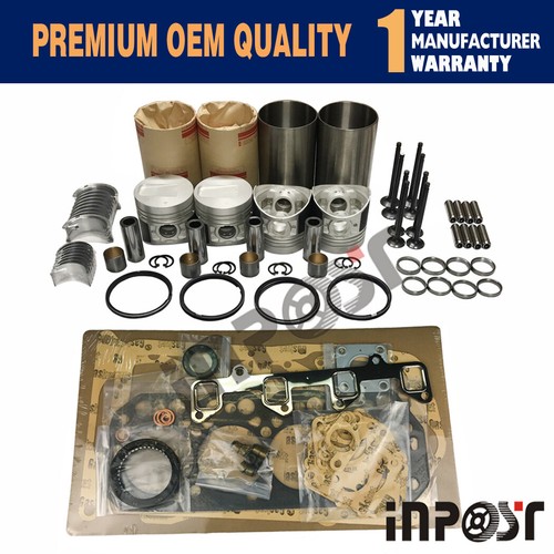 Overhaul Rebuild Kit For Mitsubishi K4N K4N-E2D Engine Kato HD205UR ...