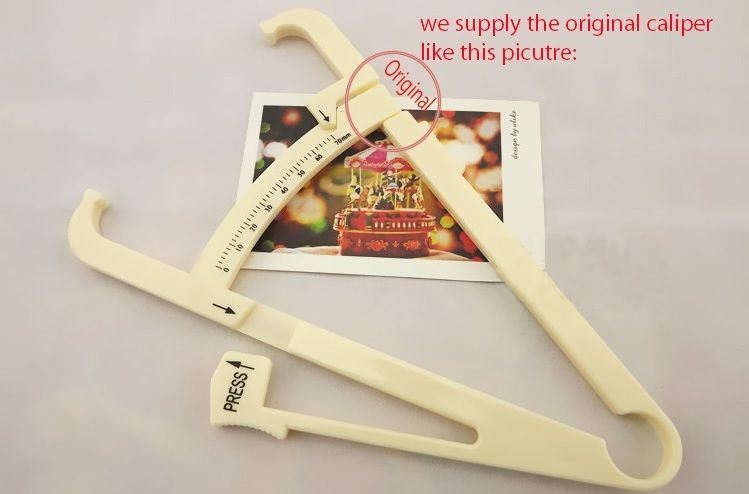 Body Fat CALIPERS / TESTER Weight Loss Fitness Instruction Chart Fat ...