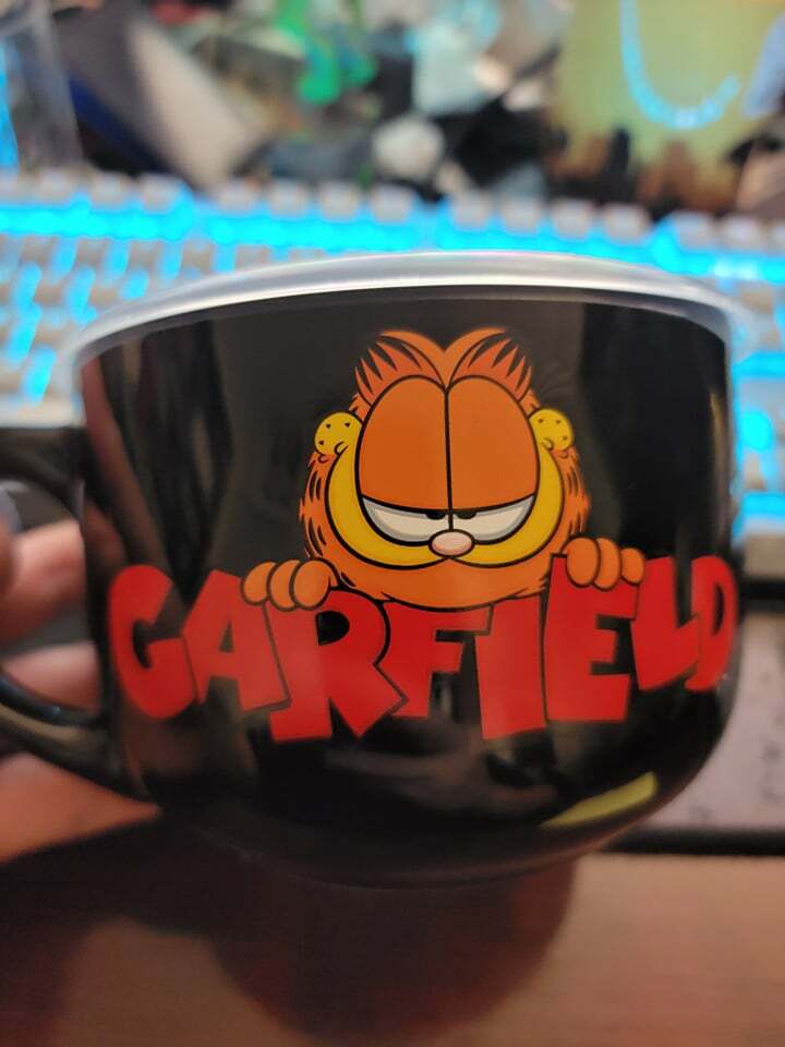 Garfield Soup Mug 24 oz NEW Rare Retro Beautiful with LID | eBay