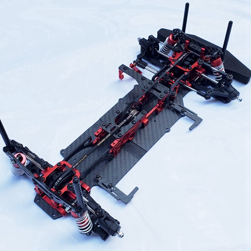 Metal & Carbon Fiber 4WD 1/10 Touring Car On-Road Drift RC Car Frame ...