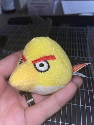 Angry Birds CHUCK Mini Plush Toy Doll VERY RARE 2” Hartz Catnip Heads ...