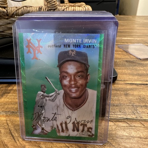 Monte Irvin 2023 Topps Chrome Platinum #435 Green Wave Refractor 52/99 ...