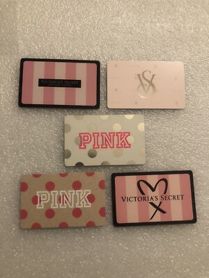 5 VICTORIA SECRET PINK GIFT CARDS NO VALUE or BALANCE | eBay