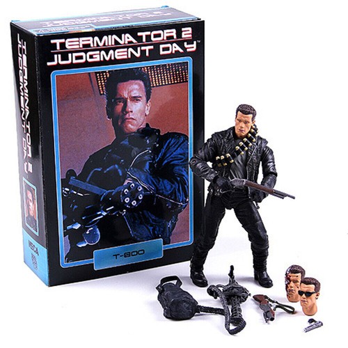 NECA Terminator 2 Judgment Day T-800 Robot Arnold Schwarzenegger Action ...