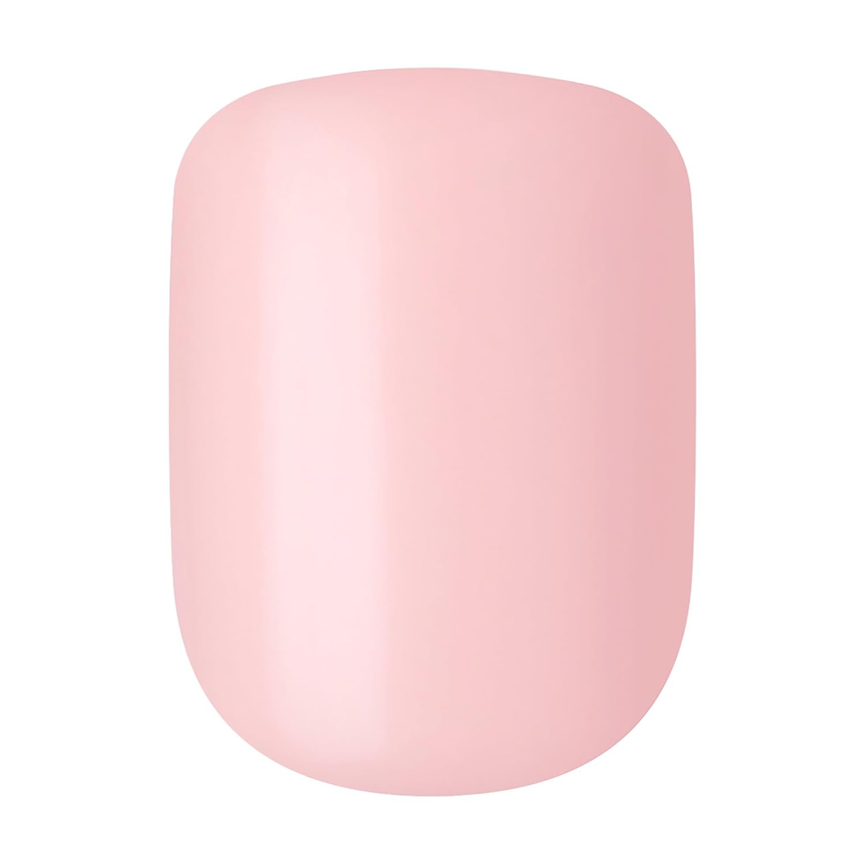 KISS No Glue Mani Press on Nails, Color, 'Pick Me Pink', Pink, Short ...
