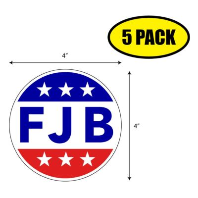 5pc -4" x 4" FJB Sticker Decal Humor Funny BIDEN Let's Go Brandon ...