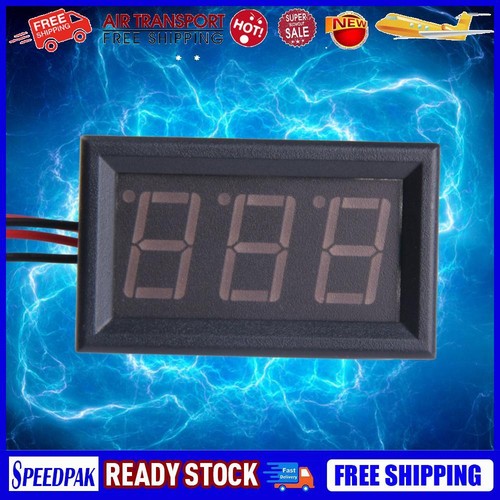 Digital DC Ammeter 20A Red LED Panel Amp Meter Digital Electricity ...