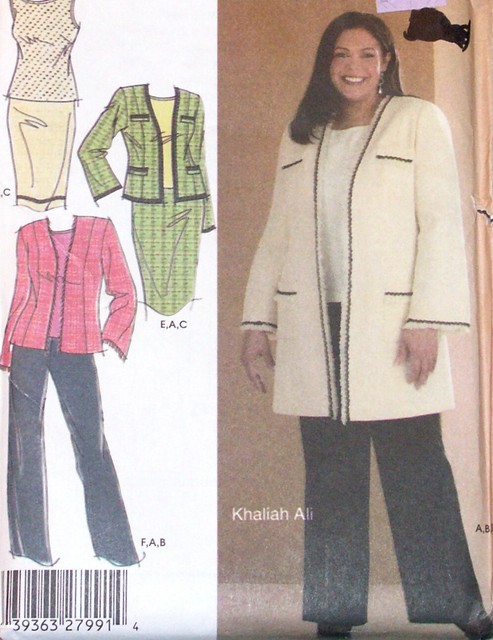 Uncut Simplicity Pattern 4971 Ladies Top Pants Shirt Jacket Sz. 18w to ...