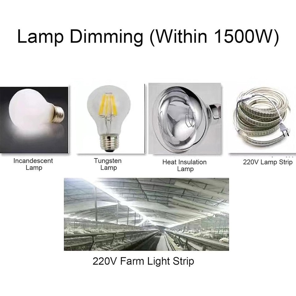 AC 220V-240V Motor Speed Controller Switch Real-time Voltage Display UK ...