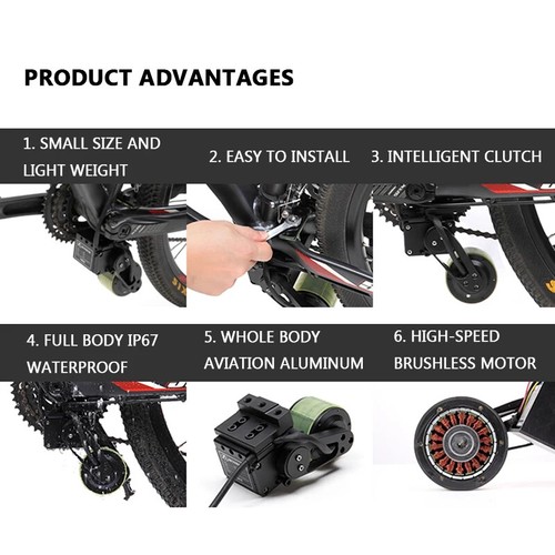 350W 48V Hanging Motor with Speed Regulator, Cycling Wheel Hub ...