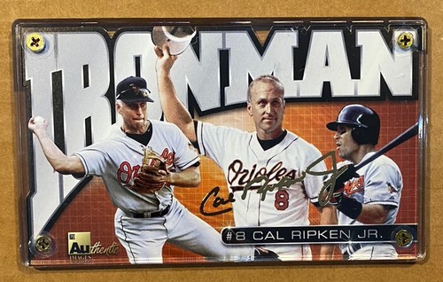 Authentic Images Cal Ripken Jr 24K Gold Ironman Gold Signature Card w ...