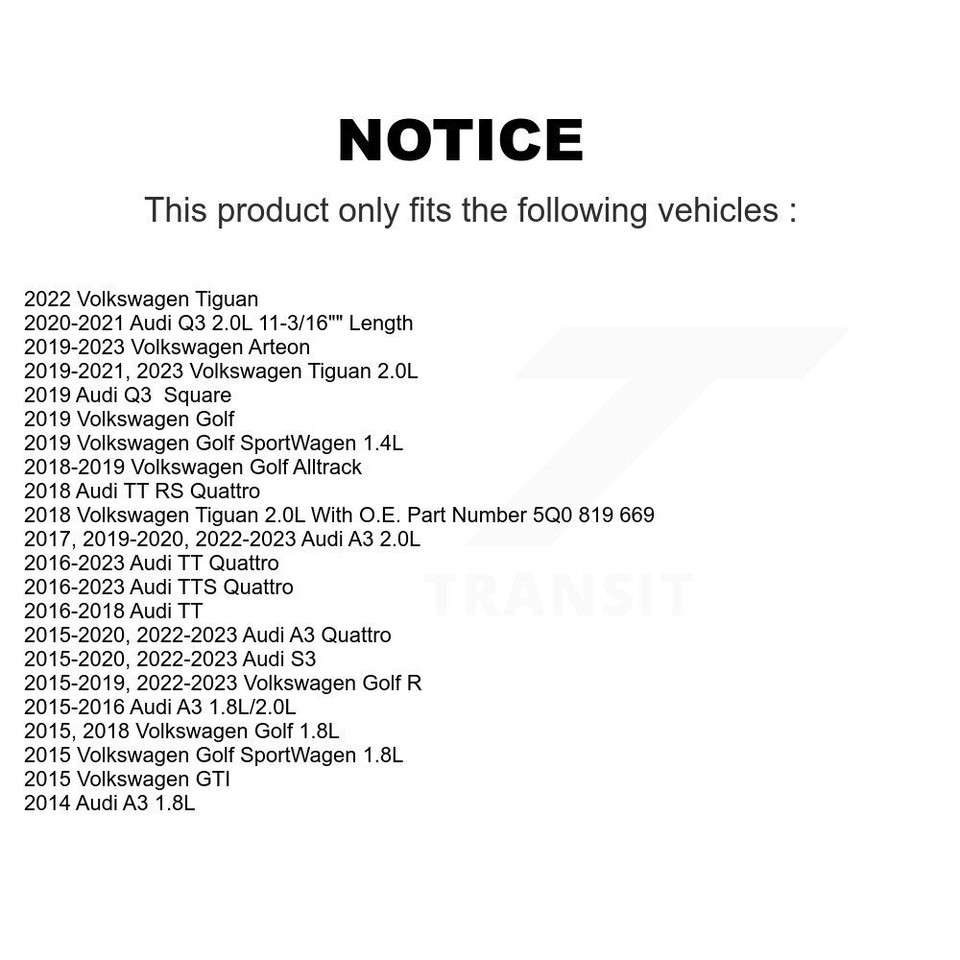 Air Cabin Filters (6 Total) Kit For Volkswagen Tiguan Audi A3 Quattro ...