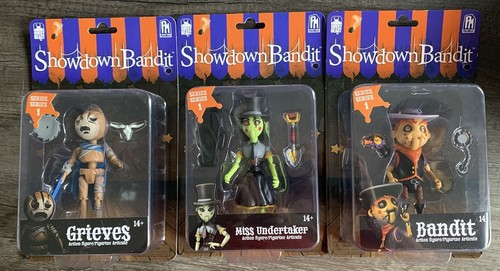 Phatmojo Showdown Bandit Series 1 Action Figures Grieves Bandit Miss ...