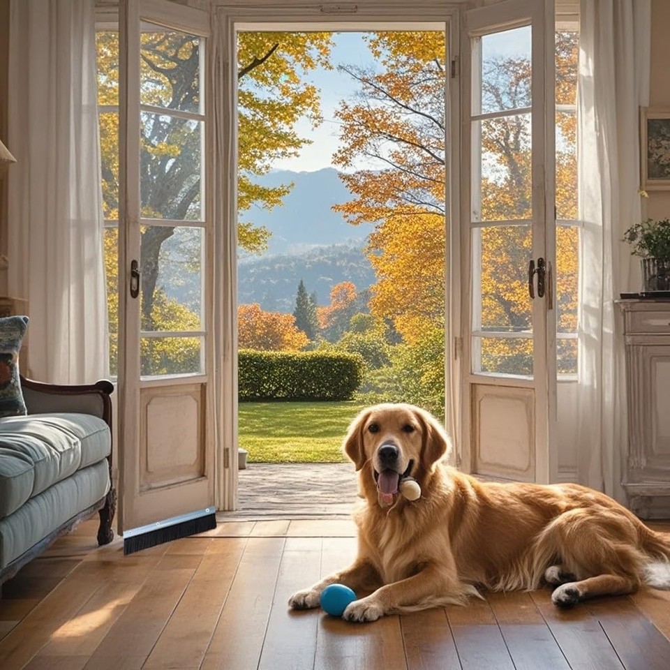 6 Sets Horsehair 2.16 Inches x 39.37 Brush Door Sweep Door Brush Seal ...