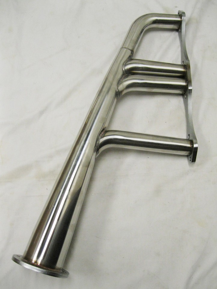SBC Chevy Lake Style Lakester Street Rat Rod Exhaust Headers Stainless ...