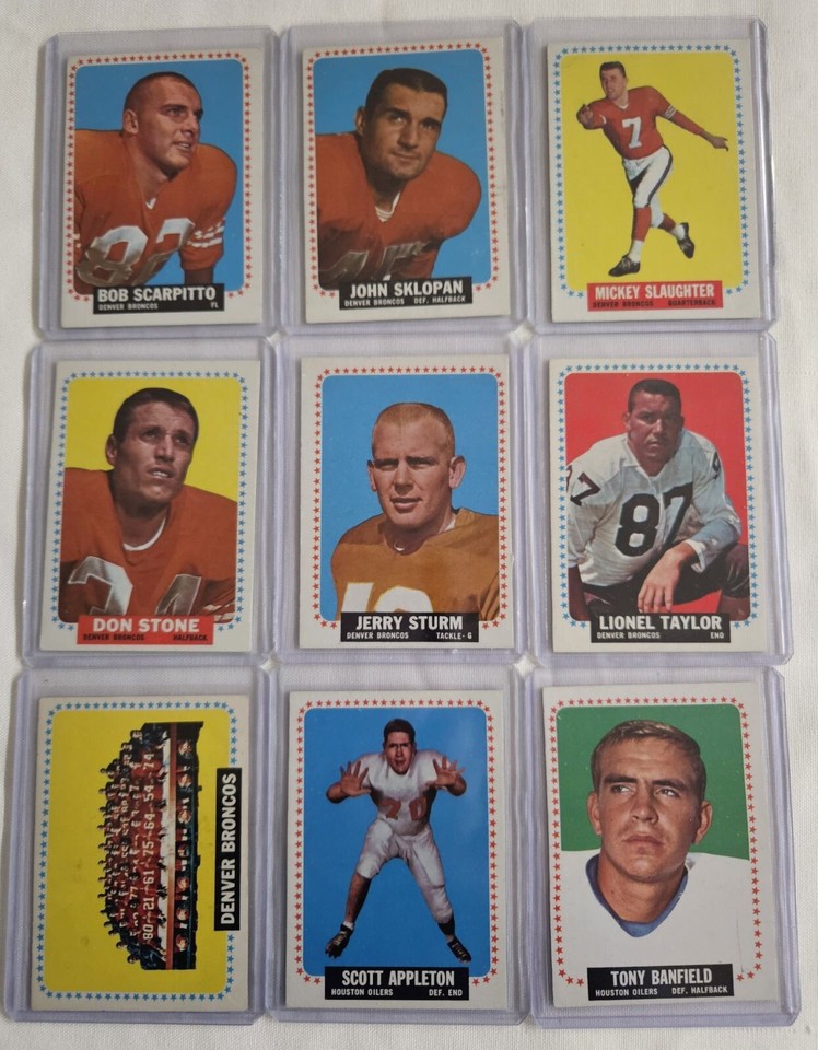 1964 Topps Football Complete Set W/All HOF’s GRADED MINT (BEST DEAL ON ...