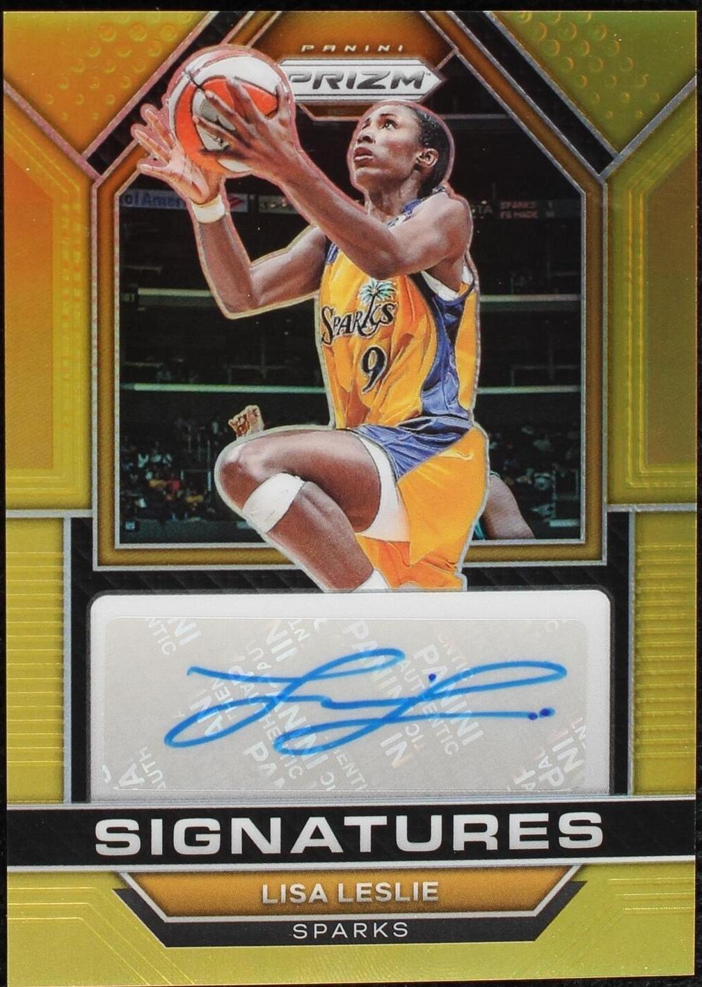 2023 Panini Prizm WNBA - Signatures Lisa Leslie #SG-LSL Gold Prizm /10 ...