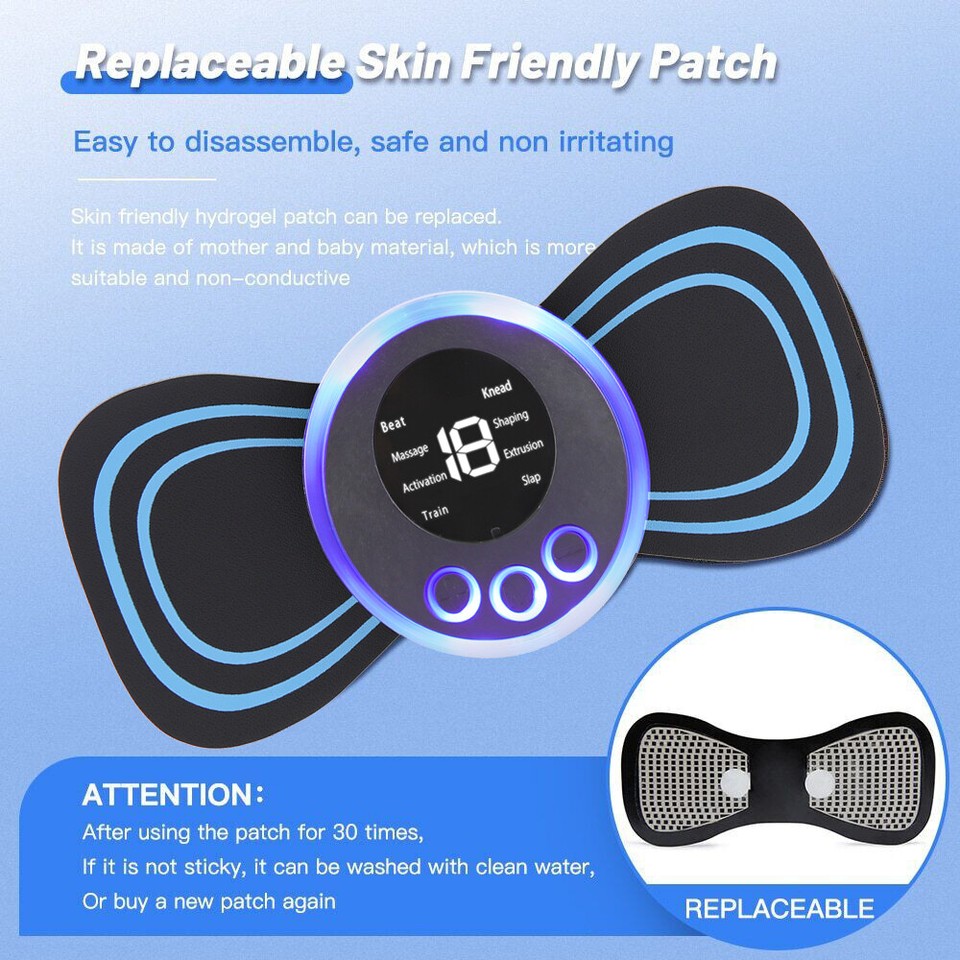 1-6 Pc Electric Portable Neck USB Massager Back Full Body Stimulator ...