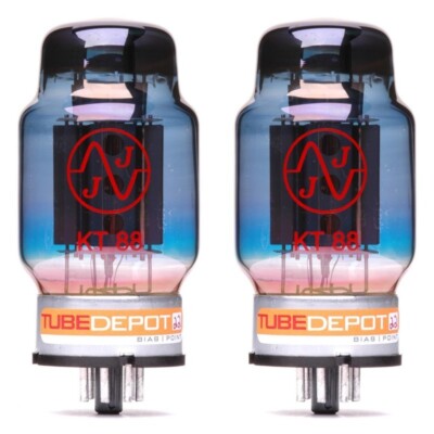 Pair of JJ KT88 Blue Glass Power Vacuum Tube | eBay