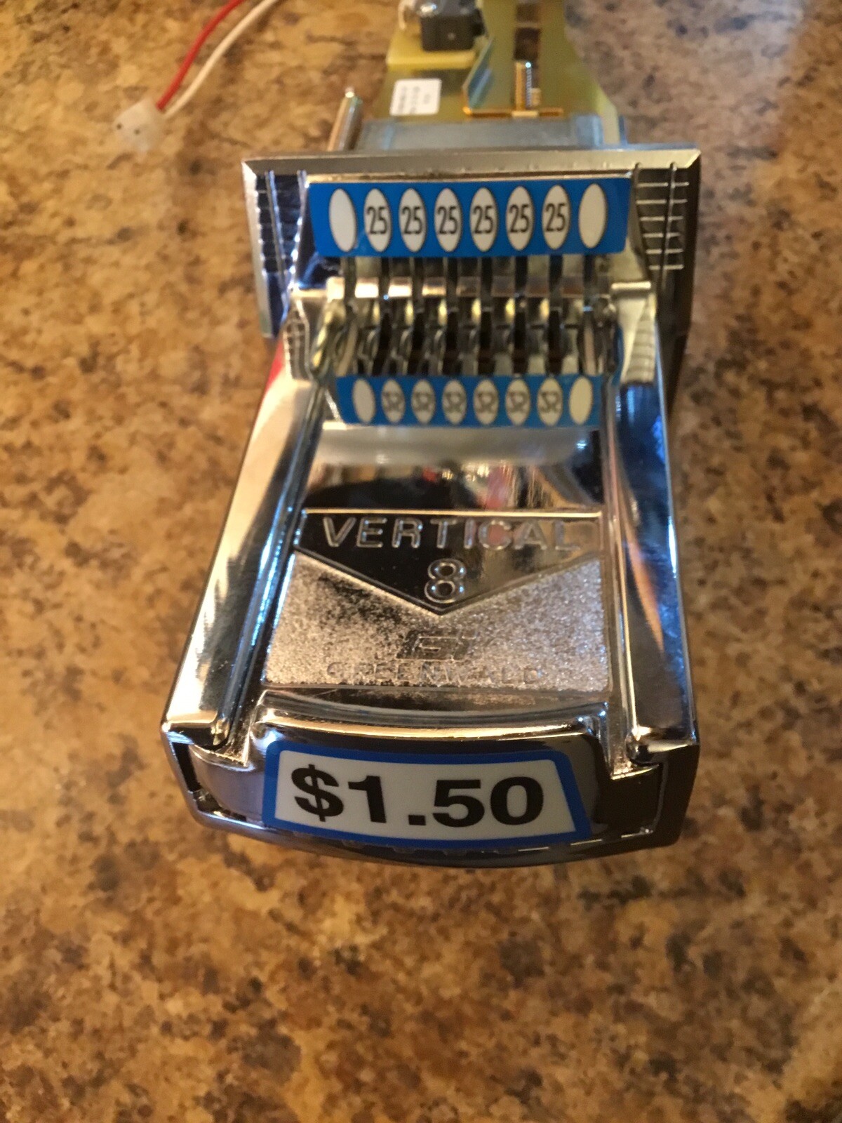 Greenwald W10813856 Vertical 8 Coin Chute for Coin Operated Laundry ...