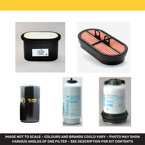 Filter Service Kit Fits JCB 535-95 Air Oil Fuel w/JCB 444TA4-55L1 Eng ...