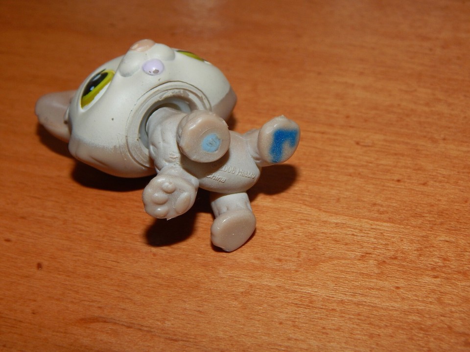 LPS #358 Brown and Tan Husky Pup Green Eyes 2006 Hasbro Marker Damage ...