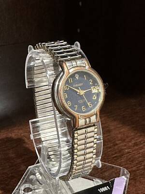 RARE Vintage Ladies Embassy By GRUEN Silver Tone Diamond Quartz Watch ...