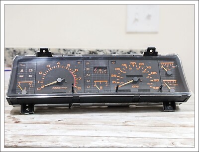 86-89 Nissan Pathfinder D21 Truck speedometer DUAL FUEL TANK Instrument ...