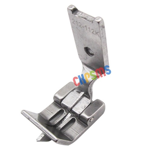 Double Needle Center Edge WITH SPRING GUIDE Foot FOR SINGER 112W JUKI ...