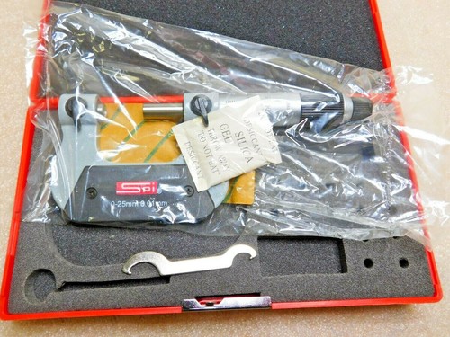 SPI Screw Thread Micrometer 0-25mm Range 0.01mm Graduation W/O ANVILS ...