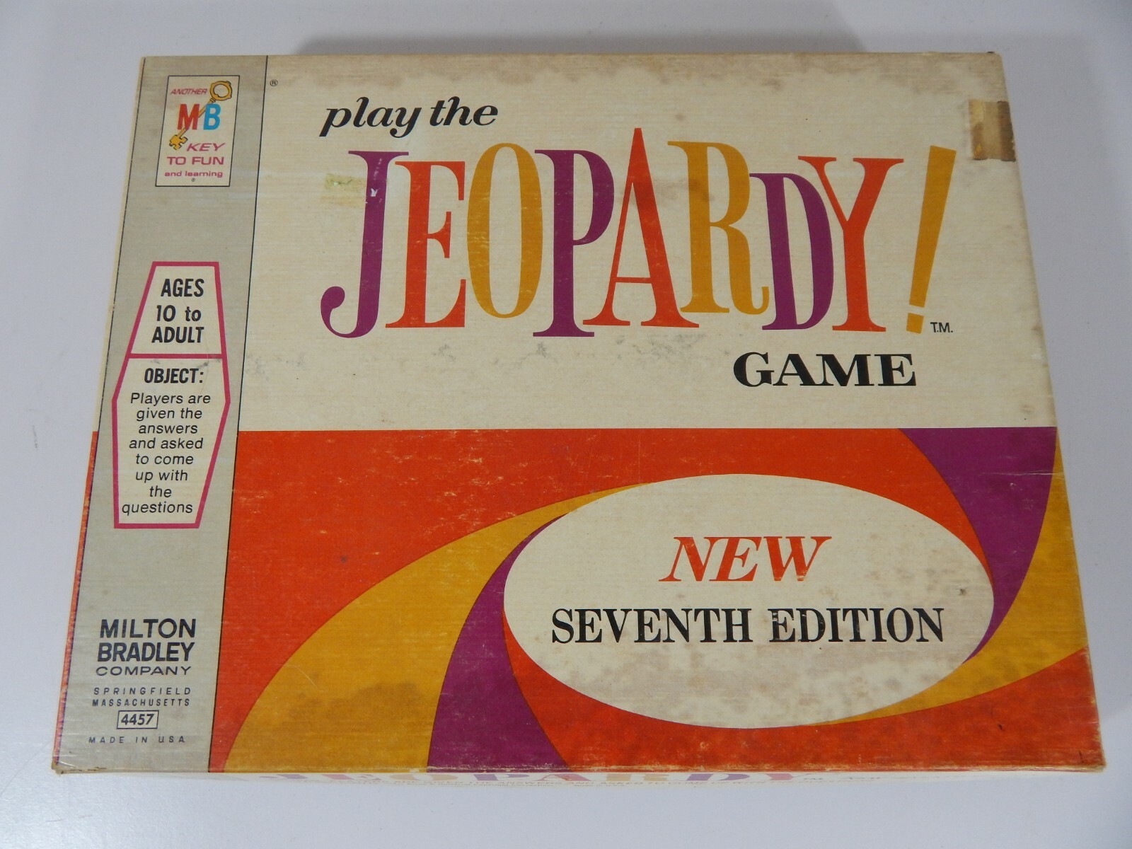 Vintage Jeopardy Game (1970) Seventh Edition by Milton Bradley *Made in ...