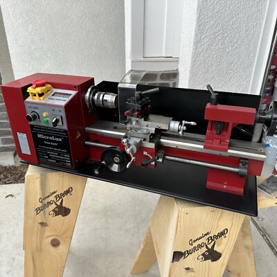 Microlux True-Inch 7x14 Variable Speed Mini-Lathe 1/2 hp 110v AC 50/60 ...