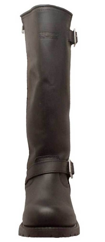 RideTec Men's 16" Engineer Zipper Biker Boot Dress Leather Motorcycle ...