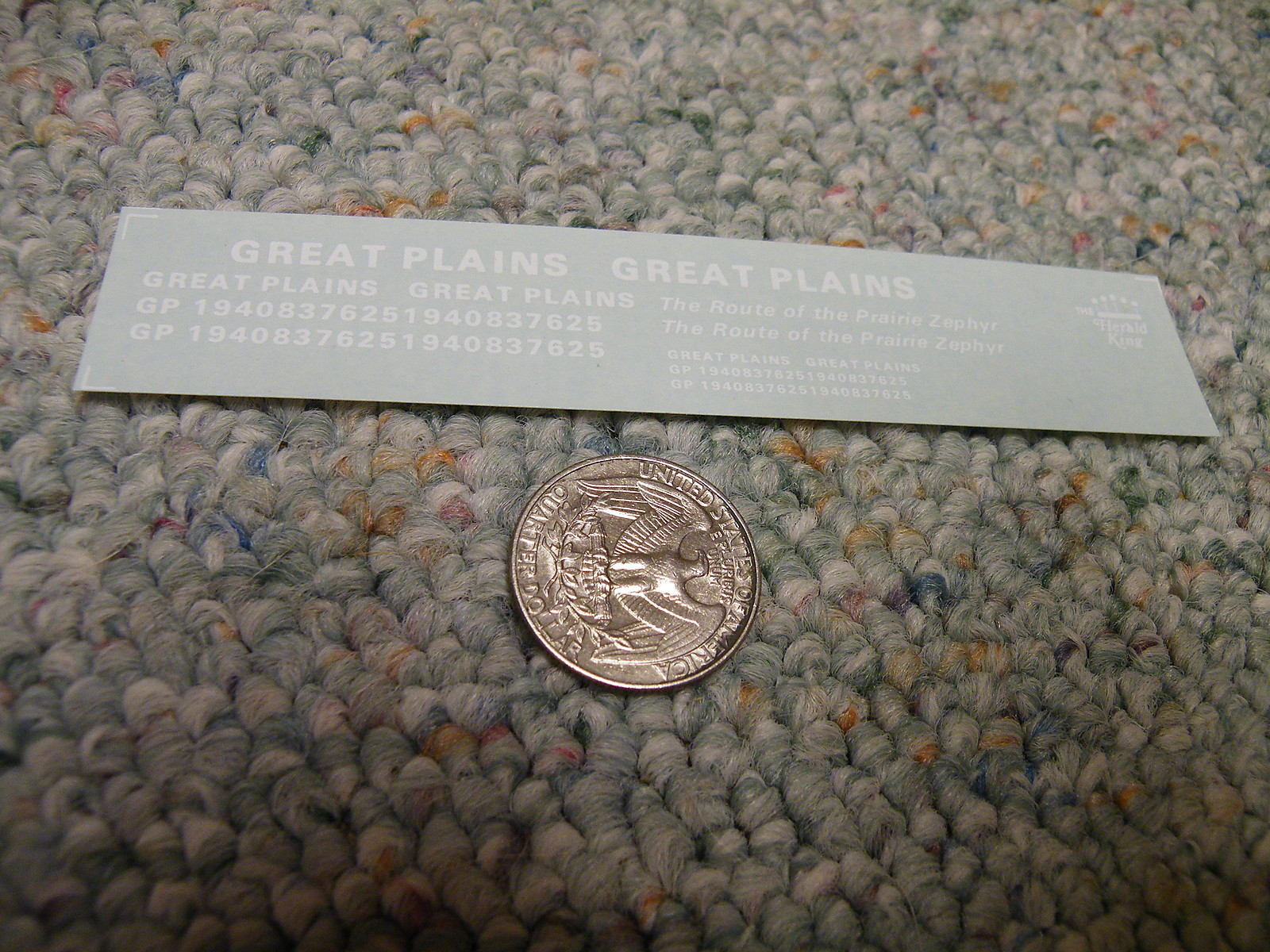 Herald King decals HO Great Plains Route of Prairie Zephyr white ZZ337 ...